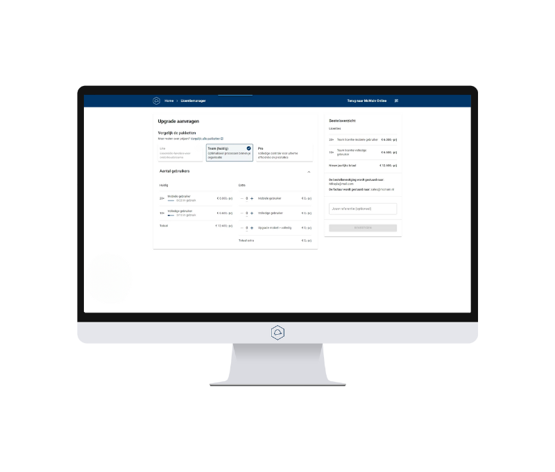 Self Service Center | Nieuw in McMain Online